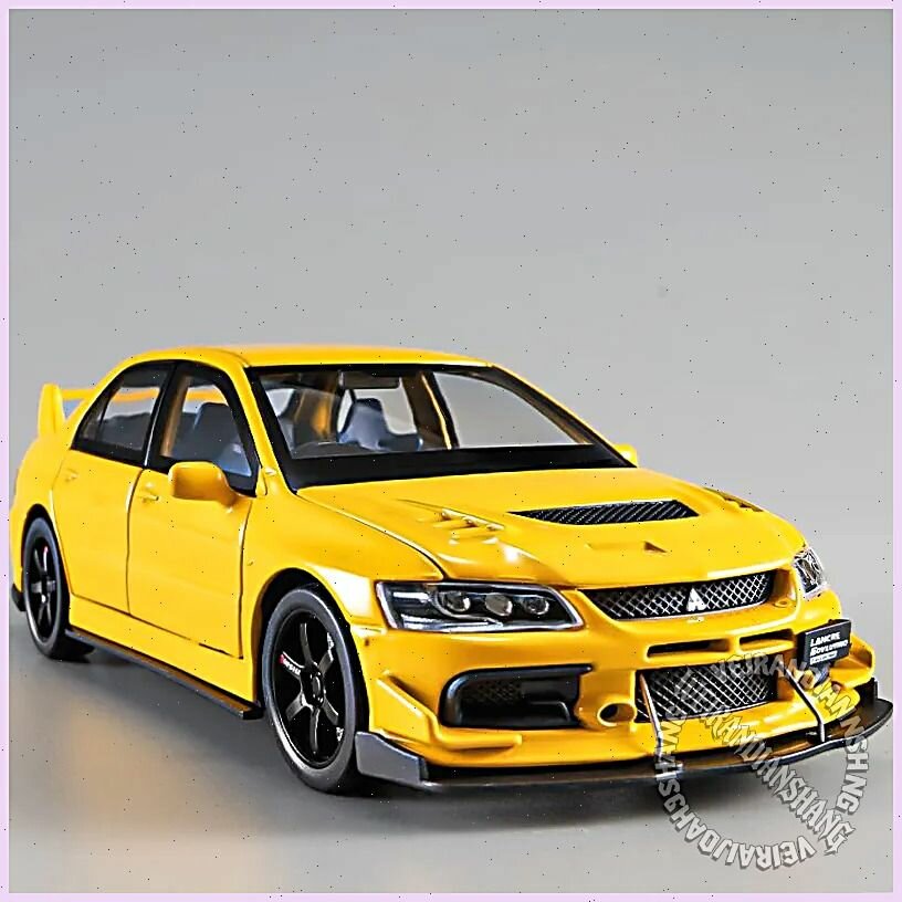 Игрушечная машинка 1:32 Mitsubishi Lancer Evolution Девятое поколение суперкаров модель автомобиля , С звуком и светом