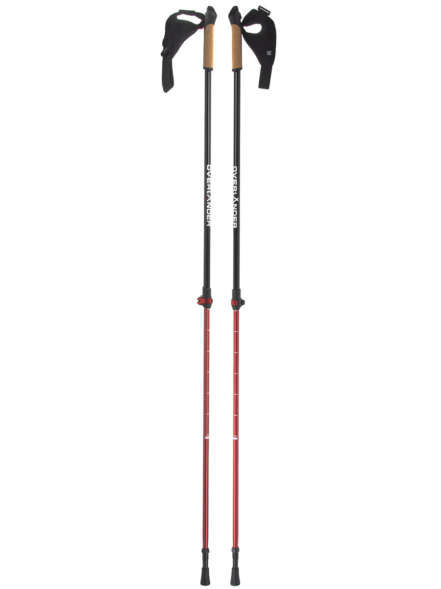 Палки для скандинавской ходьбы телескопические Overlander 2 секционные 105 -135 см
