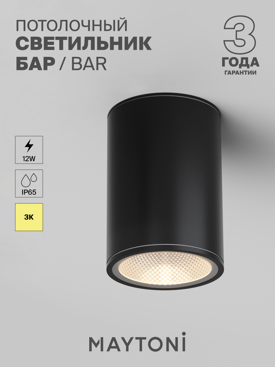 Потолочный уличный накладной светильник Outdoor Bar O306CL-L12GF