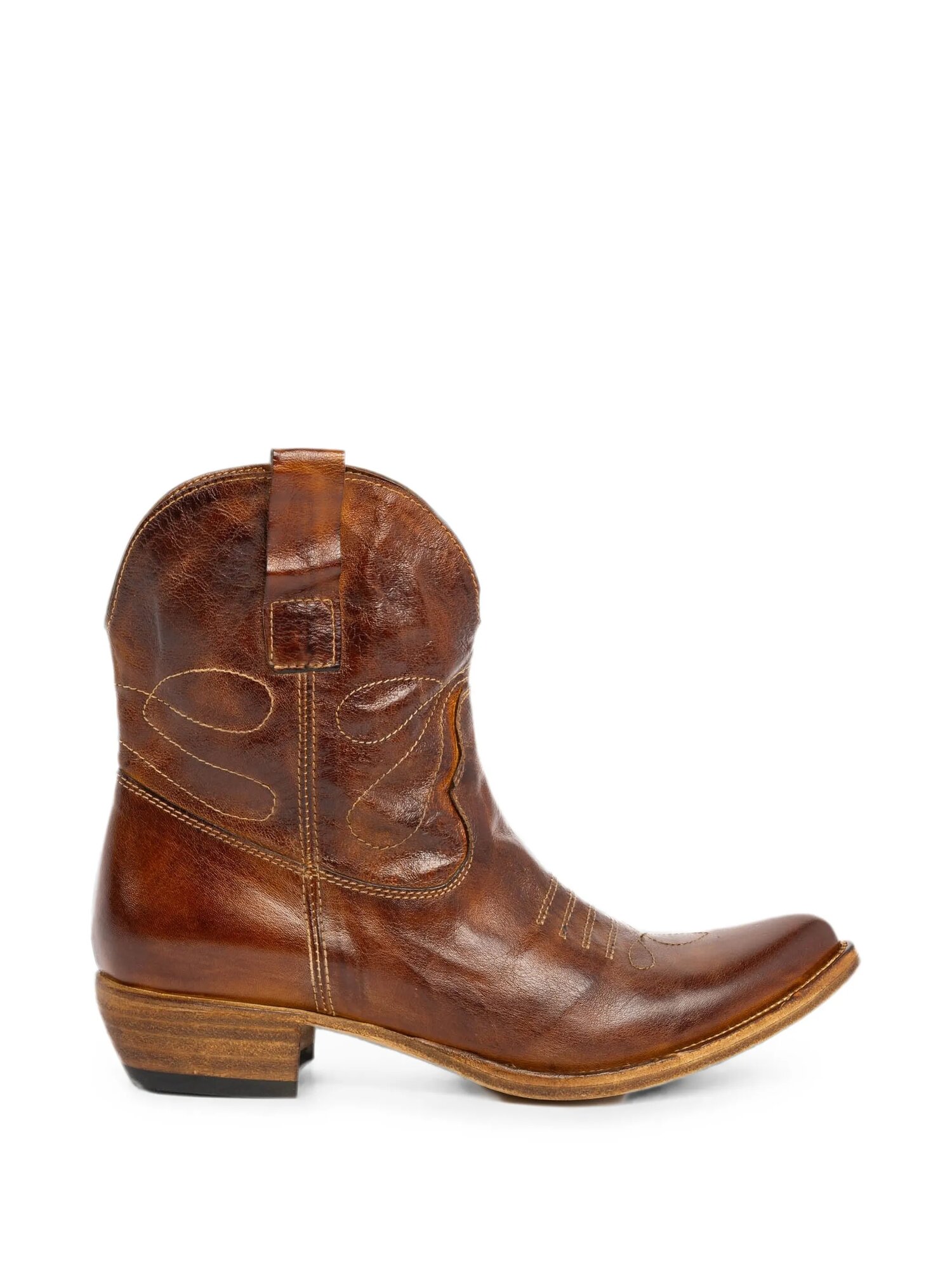 Сапоги Embroidered leather boots