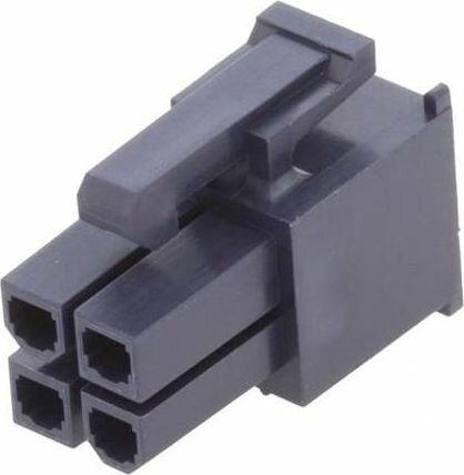 MOLEX 0469920410 Вилка, провод-провод/плата, "мама", Mini-Fit Jr, 4,2мм, PIN: 4, 1шт