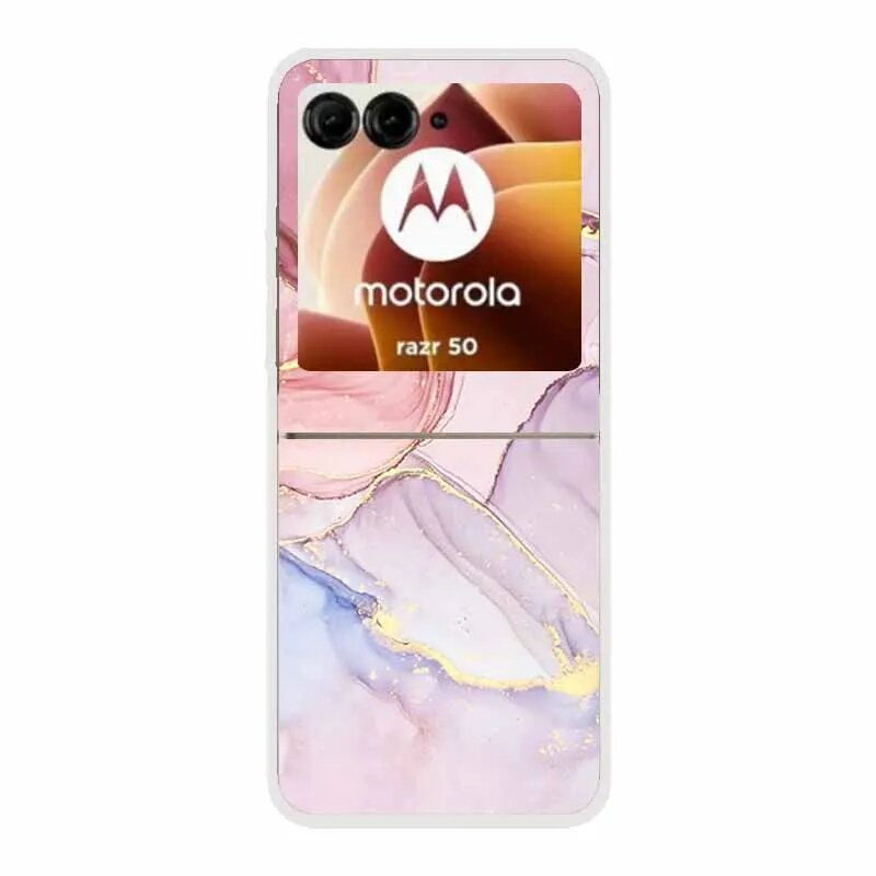 Для Motorola Razr 50 Ultra чехол с изображением животных, жесткий пластиковый чехол для ПК, задняя крышка для Motorola Moto Razr50 razr + 2024, прозрачный чехол