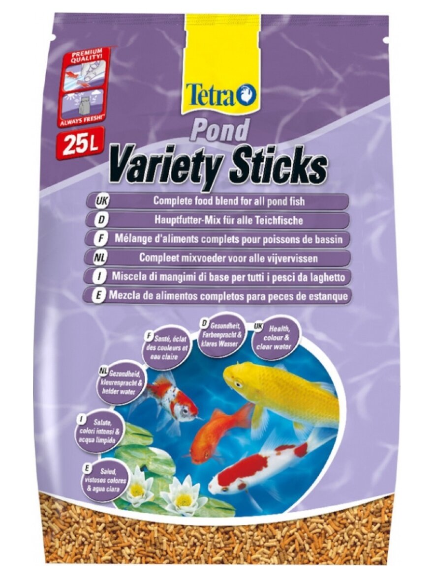 Корм для прудовых рыб Tetra Pond Variety Sticks 25 L