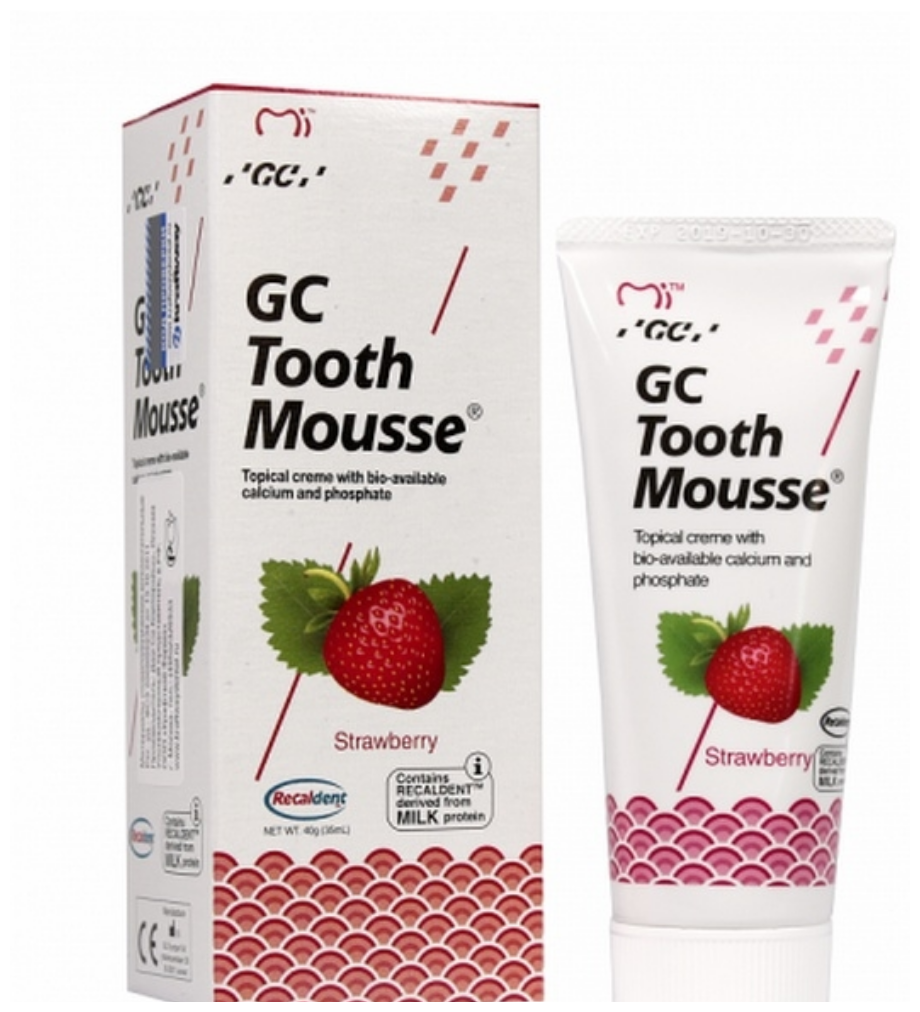 GC Corporation / Реминерализирующий гель GC Tooth Mousse Тус Мусс Клубника.