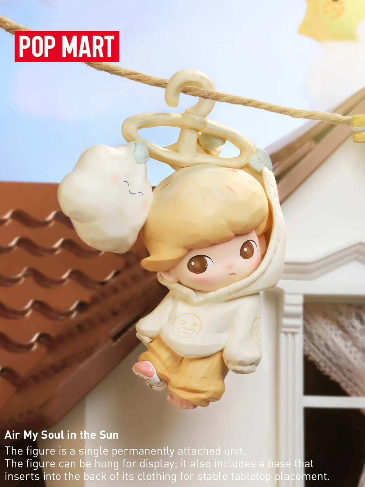 Коллекционная фигурка Pop Mart DIMOO The Missing Day Series Figures-Air My Soul in the Sun, игрушка-сюрприз, пластик