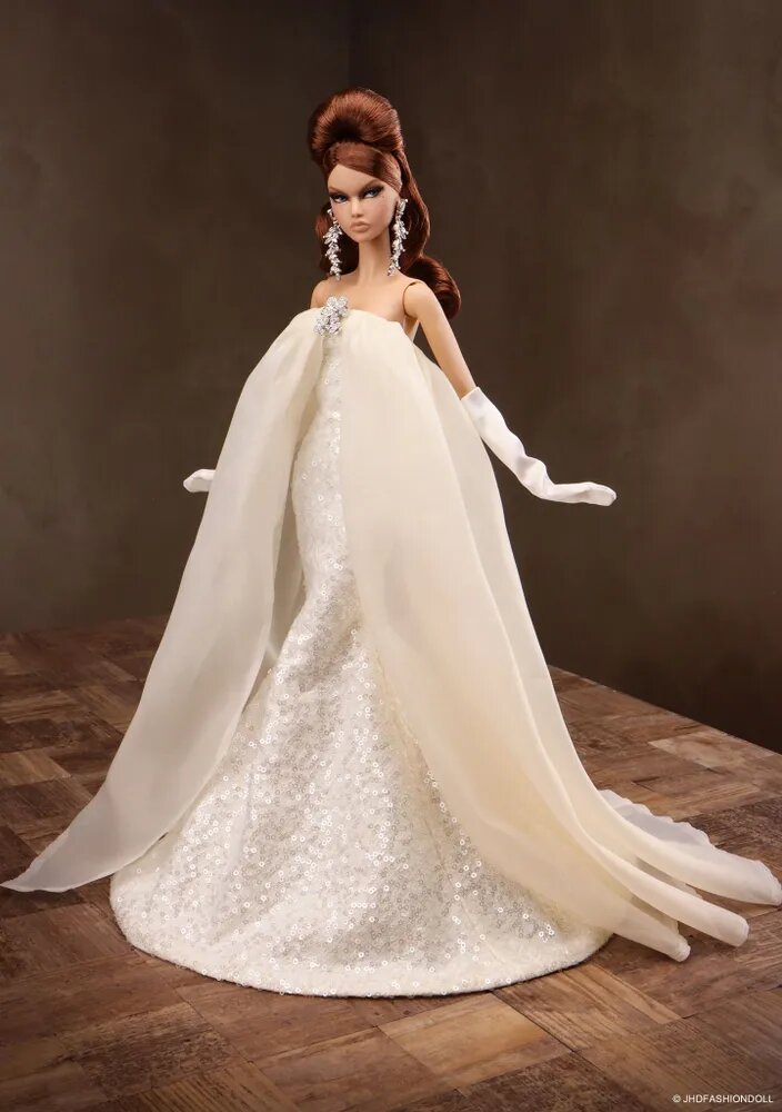 Кукла MIZI JHD FashionDoll 8th Anniversary "White Gala" Annamay Collector Doll