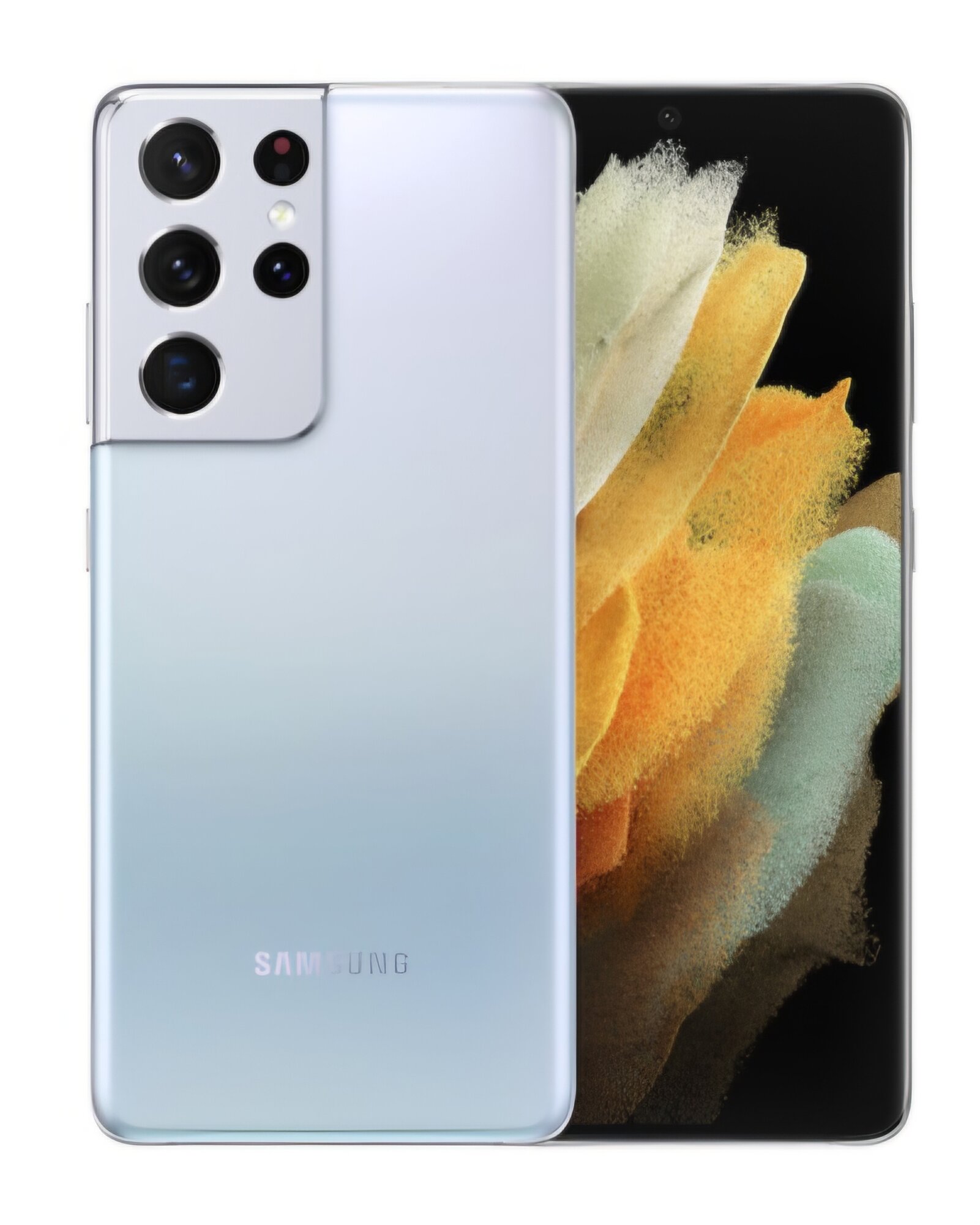 Cмартфон Samsung Galaxy S21 Ultra (Phantom Silver) , 12/256 ГБ, белый, One UI