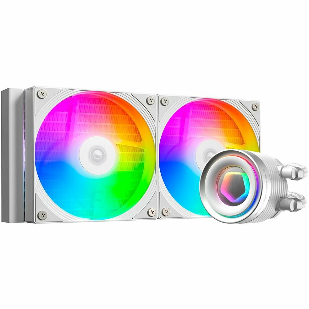Система водяного охлаждения для ПК ID-Cooling FX240 INF WHITE 120 мм A-RGB