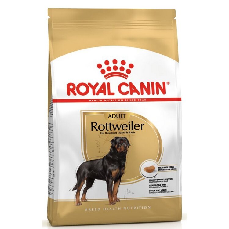 Royal Canin Breed dog Rottweiler Adult / Сухой корм Роял Канин для взрослых собак породы Ротвейлер старше 18 месяцев фас. 12 кг