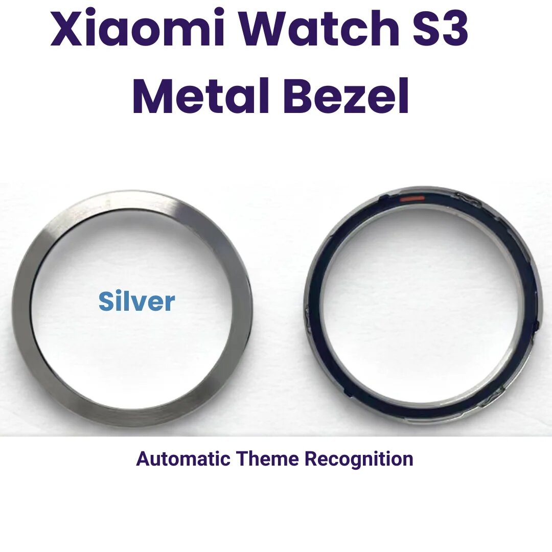 Для часов Xiaomi Watch S3, оригинальный металлический безель, черный, серебристый, золотой, безель из нержавеющей стали