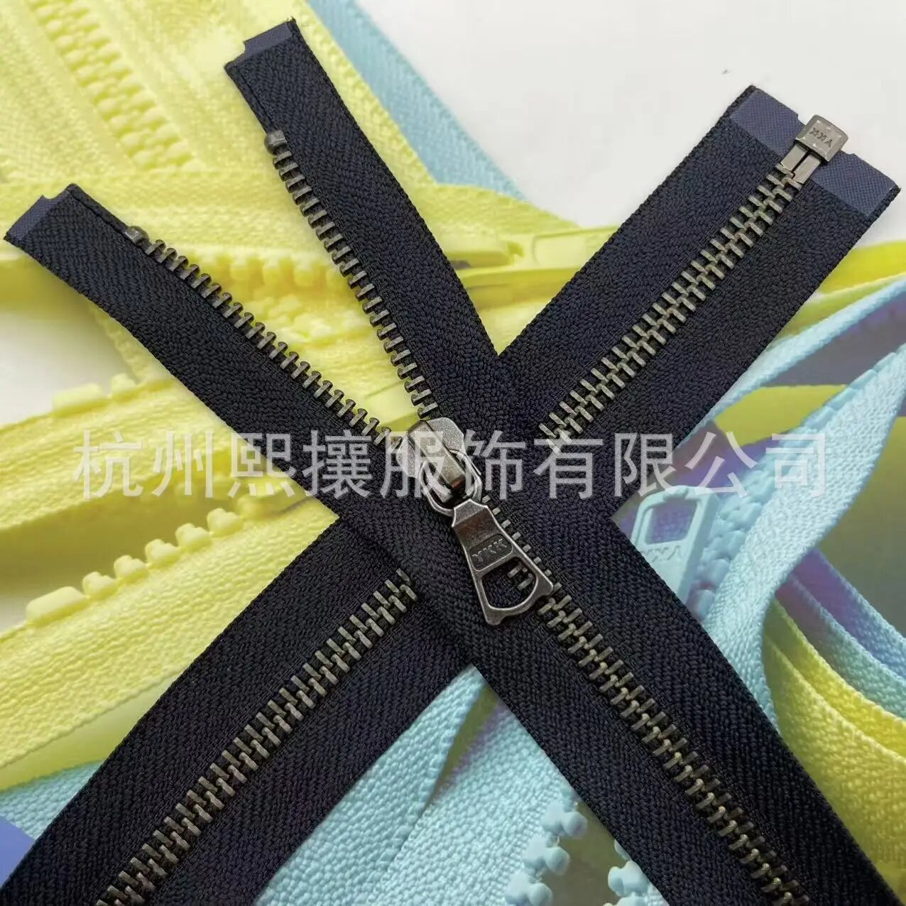YKK металлическая молния 5#, 50-90 см, черная Черный, черный, about 90cm