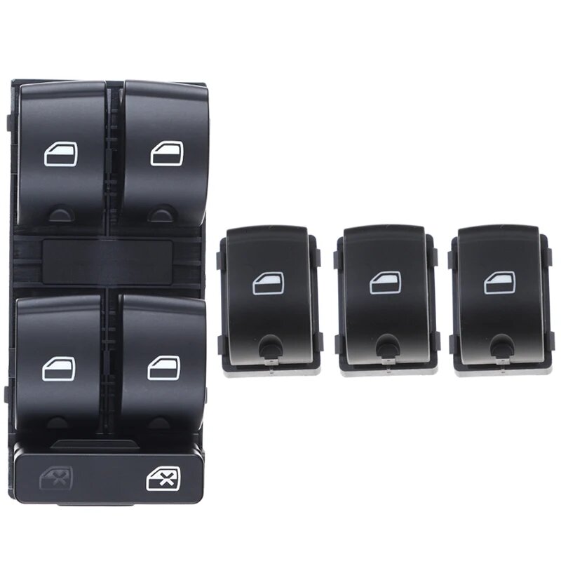 Кнопки стеклоподъемников Audi A4 B6/B7, Цвет: A set