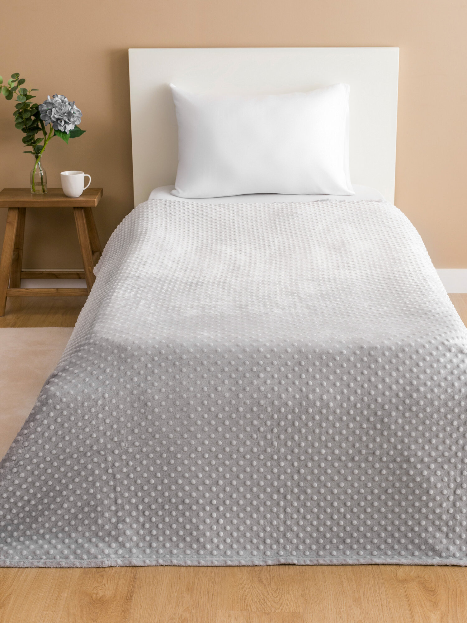 Односпальное одеяло LC Waikiki, размер 150x200, grey