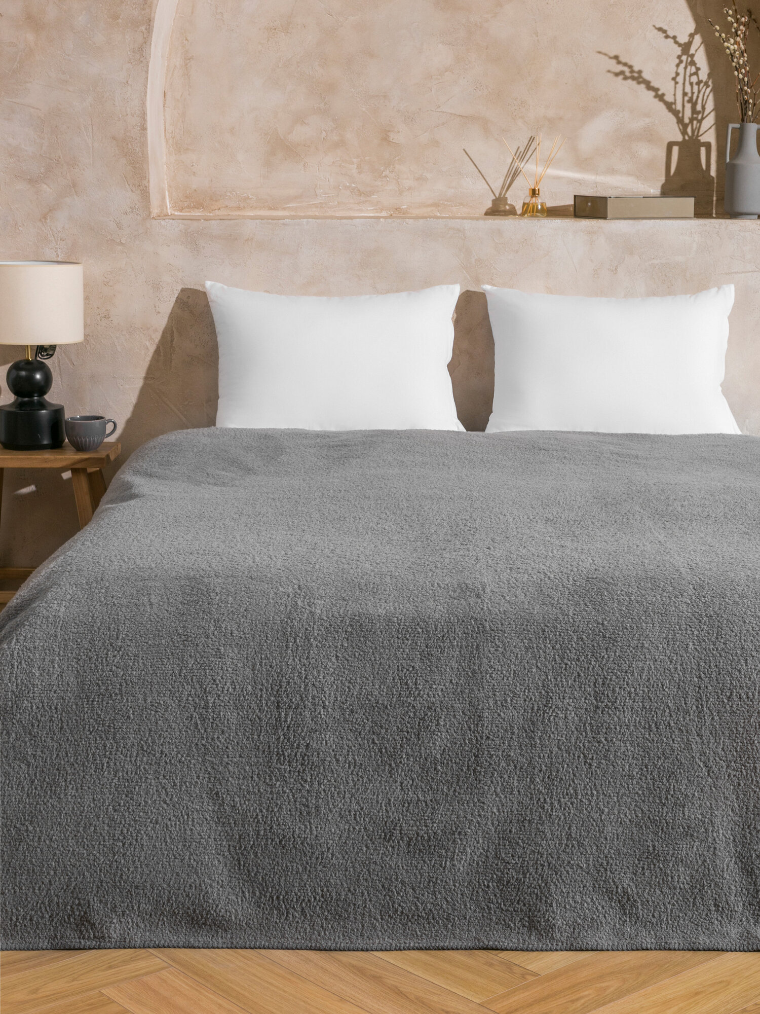 Двуспальное одеяло LC Waikiki, размер 200x220, dark grey