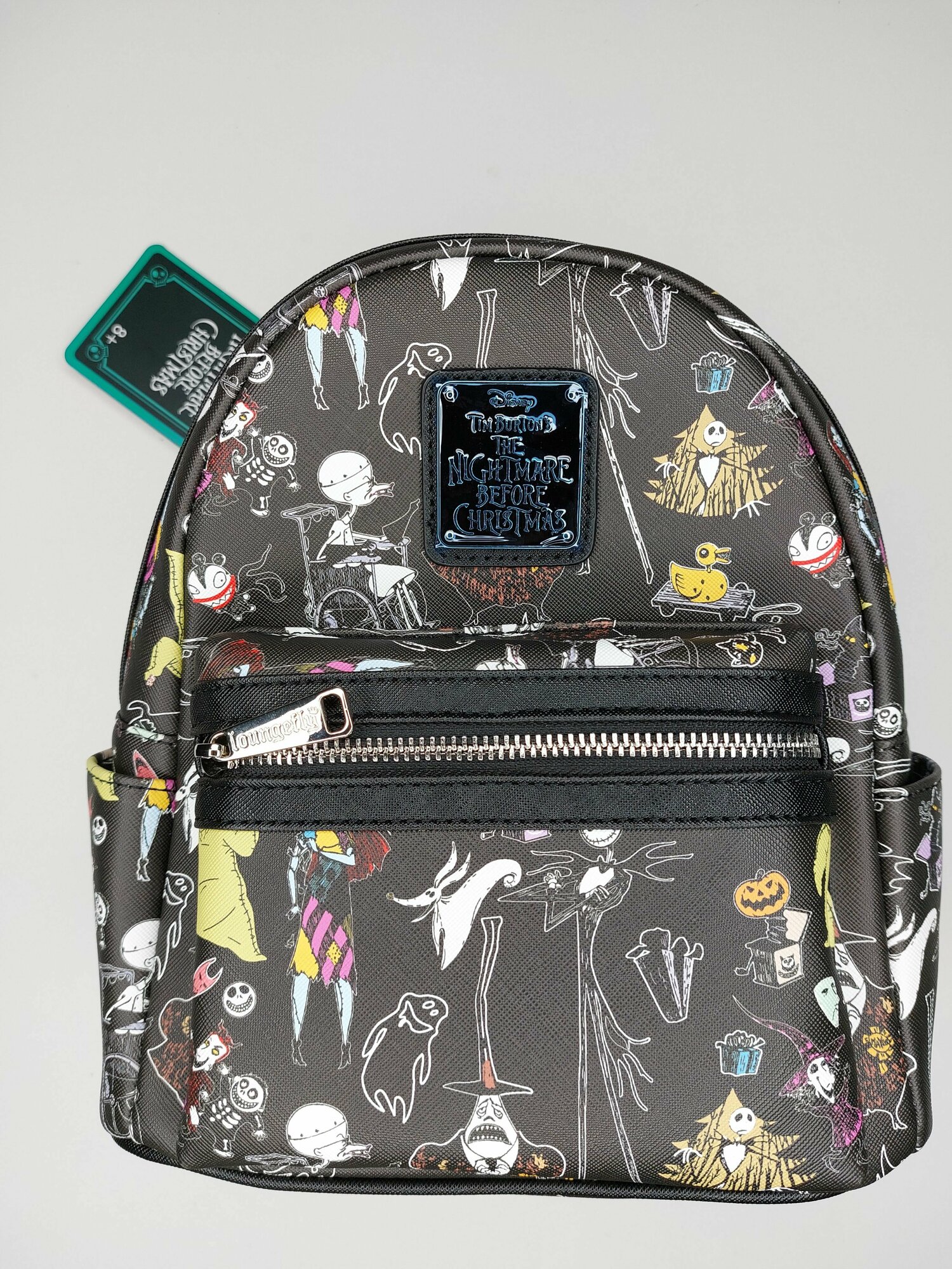 Сумка рюкзак по тематике Кошмар перед Рождеством Тима Бёртона The Nightmare Before Christmas Loungefly