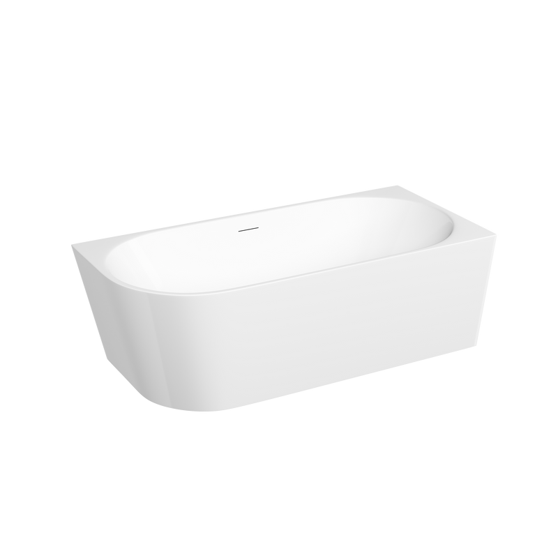 Акриловая ванна Sancos Грань (Edge) 170x80 см, угловая, правая, белая, овальная, со сливом-переливом