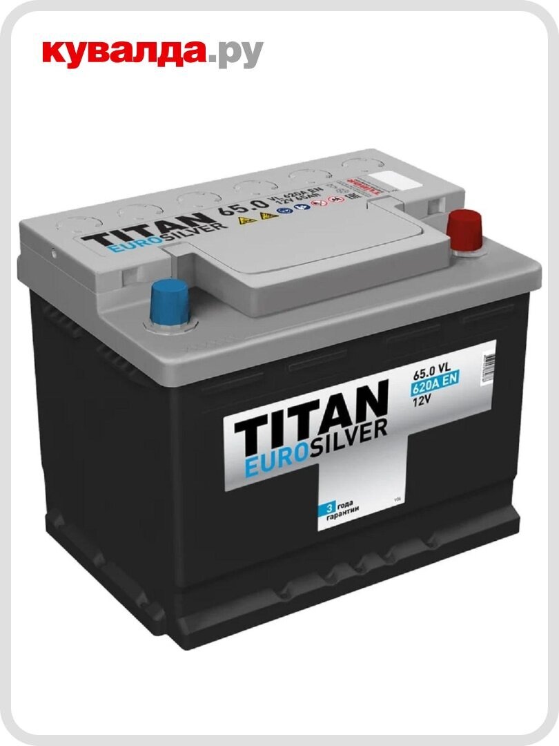 Аккумулятор TITAN EUROSILVER 65.0 VL 620А