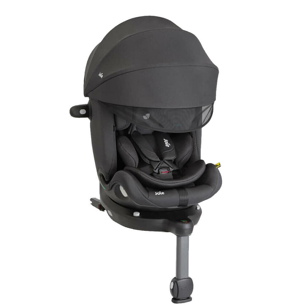 Joie i-Spin 360, автокресло с рождения до 3-4 лет гр.0-1 (0-18 кг), цвет Mesh Black with CP (с козырьком)