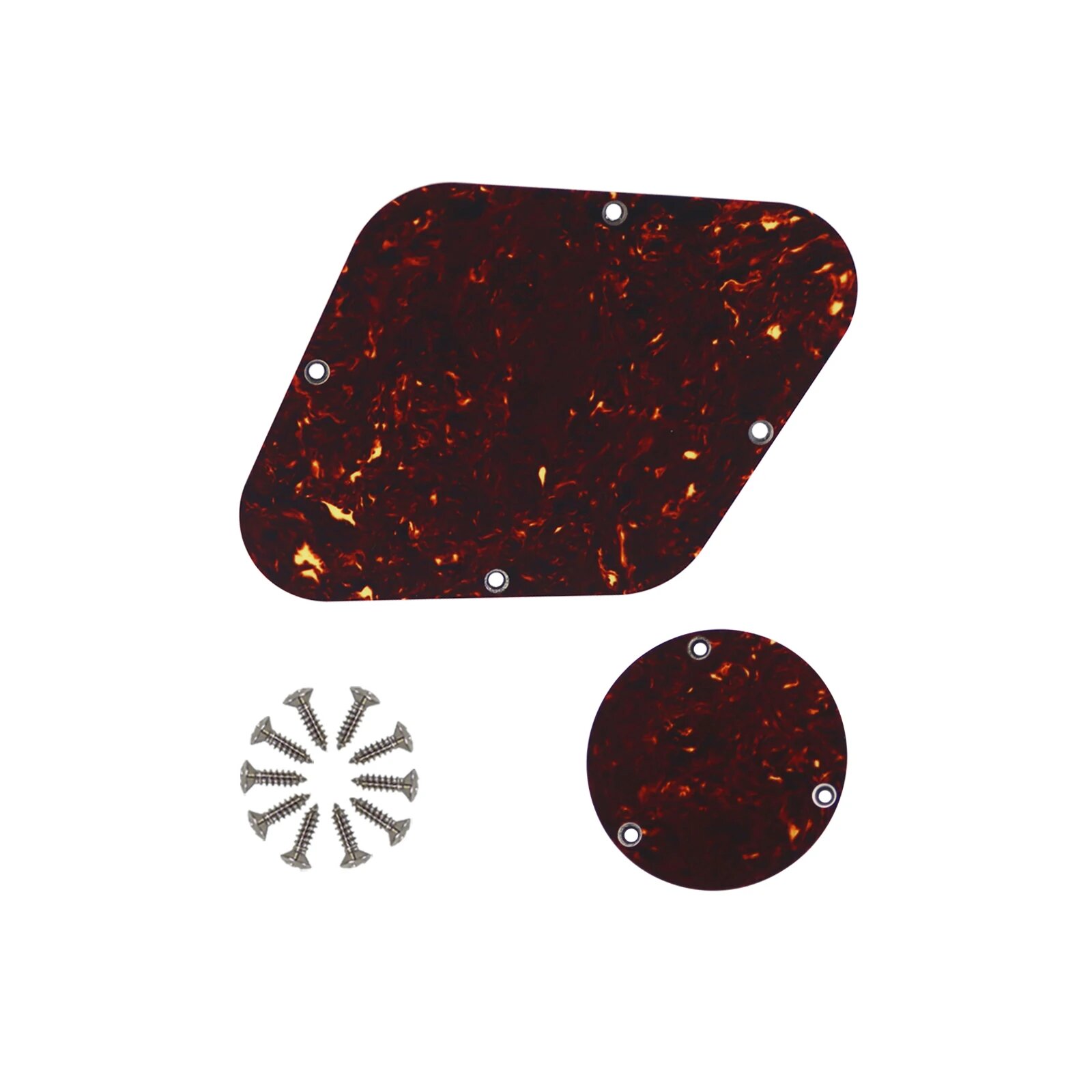 Phrilam Двойной Комплект Защитных Пикгардов Для Гитары LP Brown Tortoise Shell