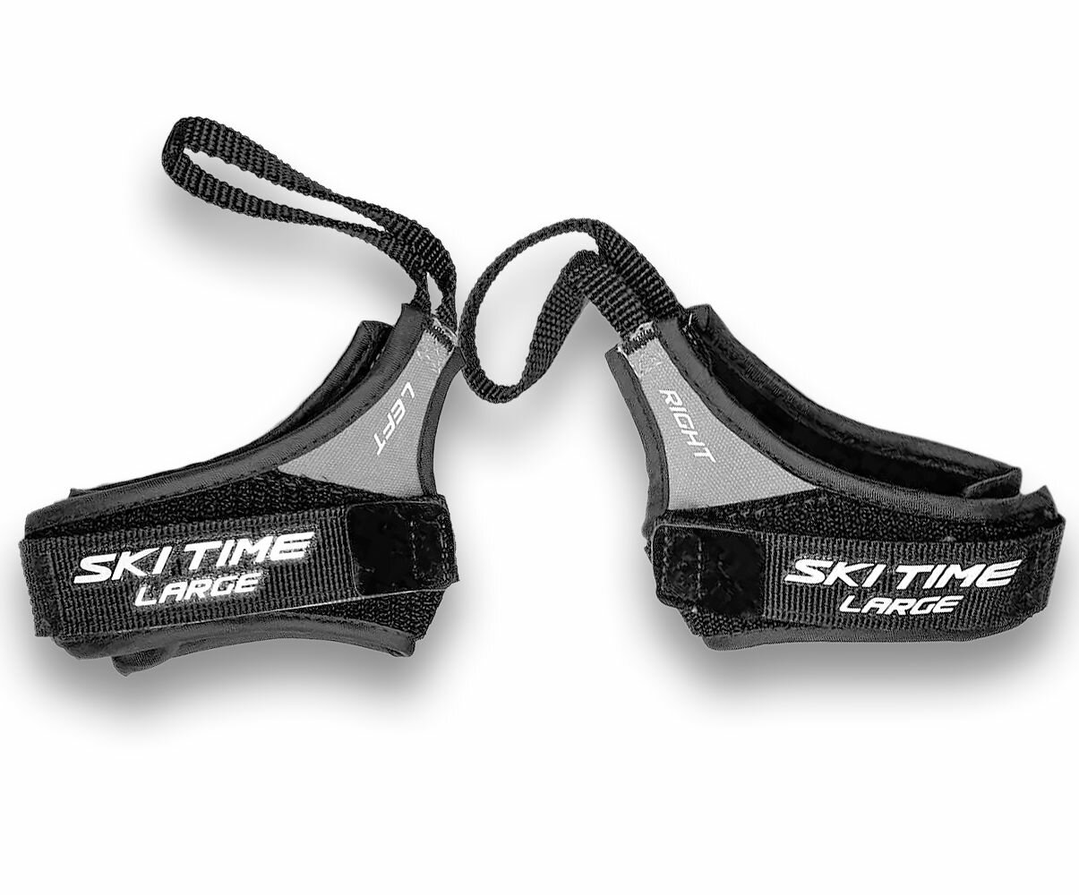 Темляки для лыжных палок Ski Time черные, XXL