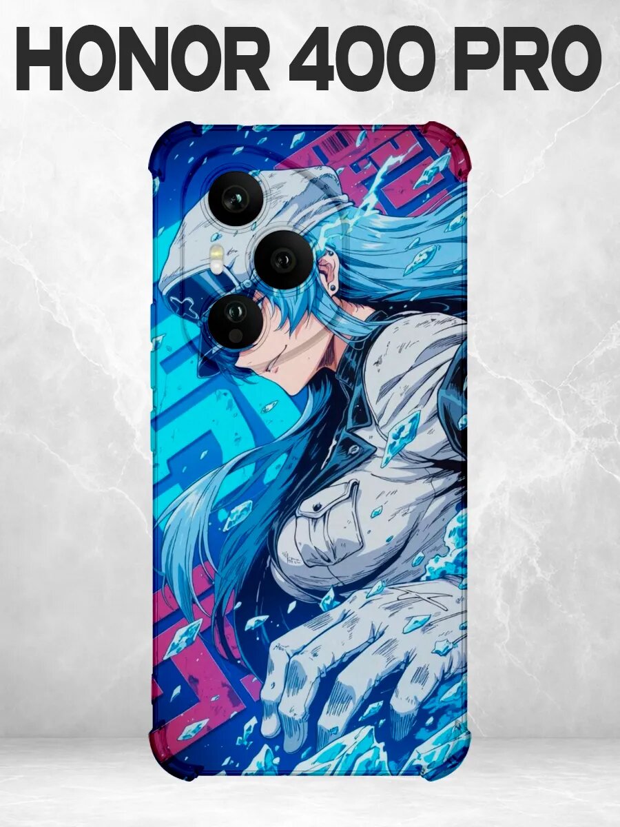 Чехол на Honor 400 Pro аниме синий Убийца Акаме