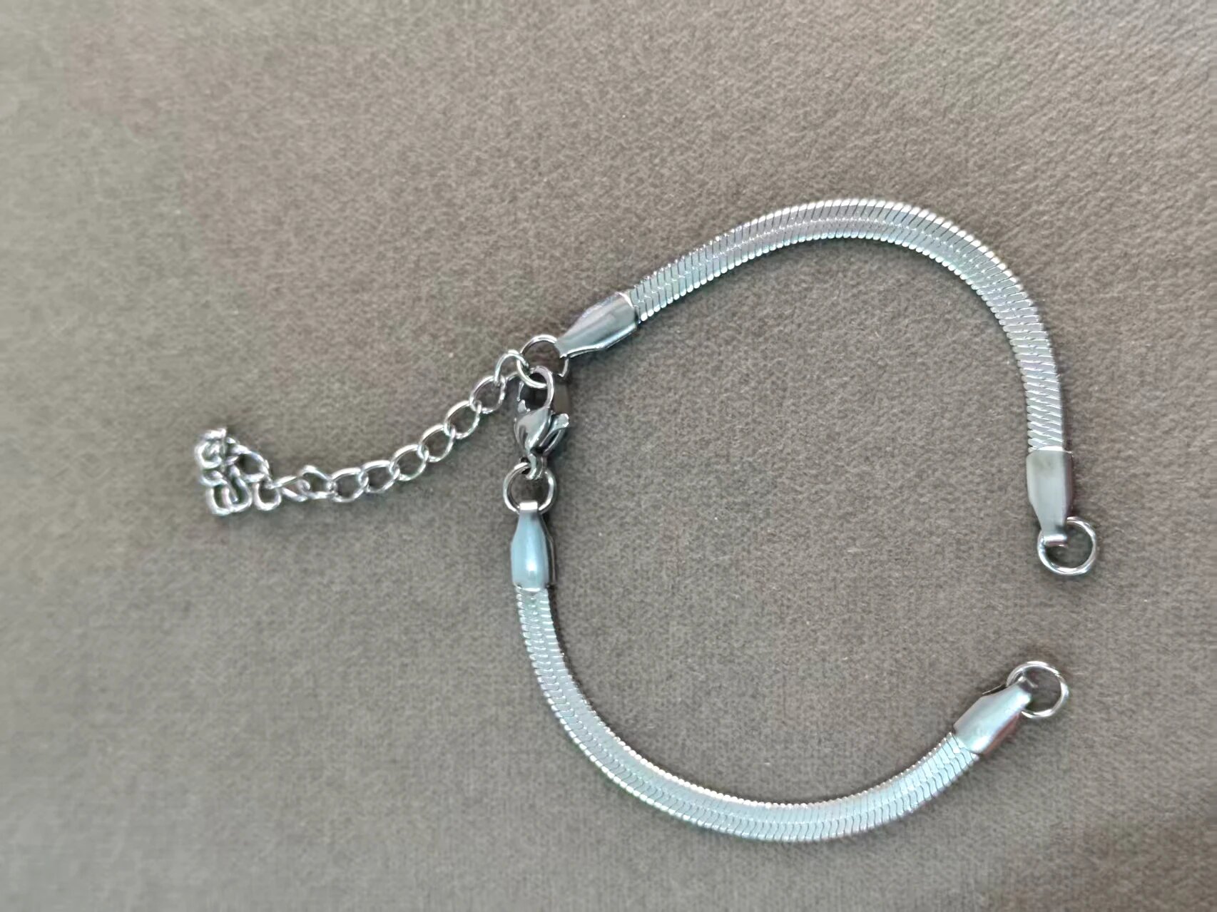 Цепочки из нержавеющей стали XCL 20 шт, 15+5 см steel color