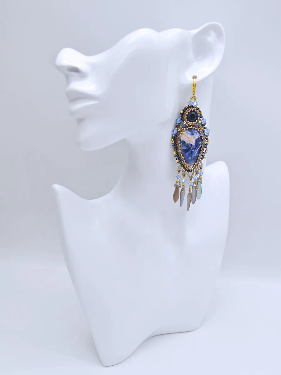 Серьги, кристаллы Swarovski