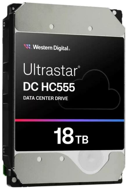 Ultrastar DC HC555 WUH722018CLE6L4 18 Тб 7200 оборотов/мин SATA 6Gb/s (SATA-III) 3.5" 512 Мб 24x7 512e — фото 1