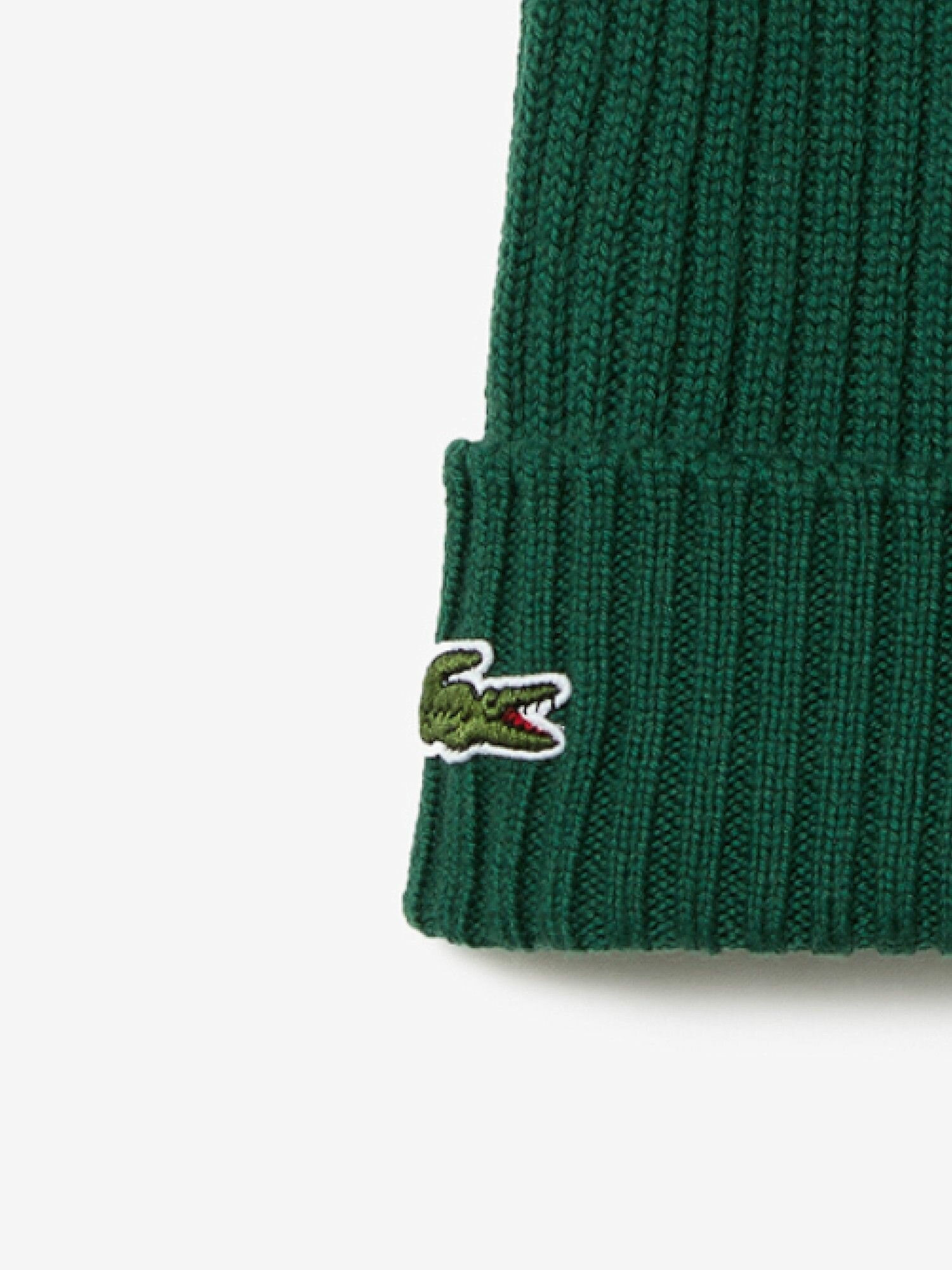 Шапка-бини LACOSTE Весна-лето 2026 для мужчин и женщин, размер TTU, зеленый — фото 1