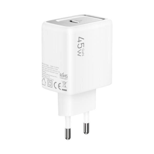Сетевое зарядное устройство Keephone Booster 1C Gan 45W, белое
