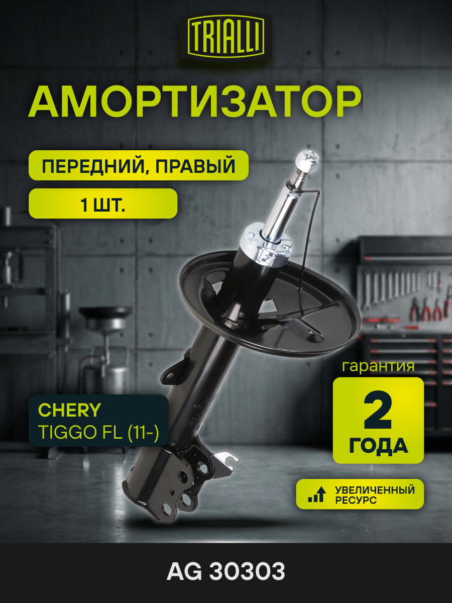 Амортизатор для Chery Tiggo FL (11-) (стойка) передний правый AG 30303