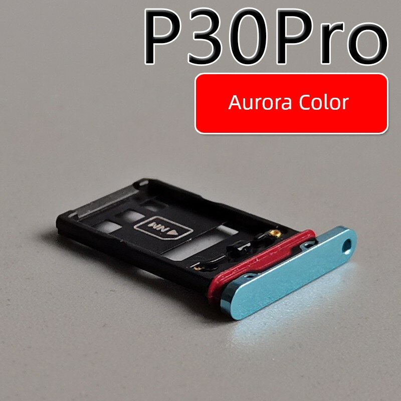 Оригинальный SIM-карта держатель для Huawei P30 Pro, цвет аура, совместимый с моделями VOG-AL00 AL10 TL00