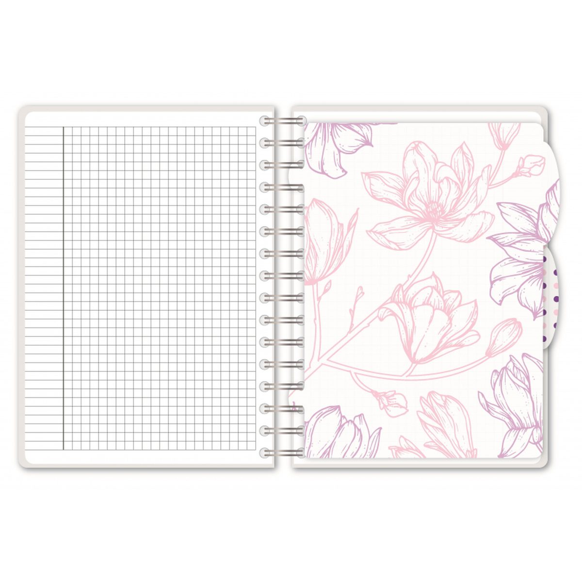 Бизнес-тетрадь А5 Attache Selection Flower Dreams I Choose, 140 листов, клетка, на спирали (170x205мм)