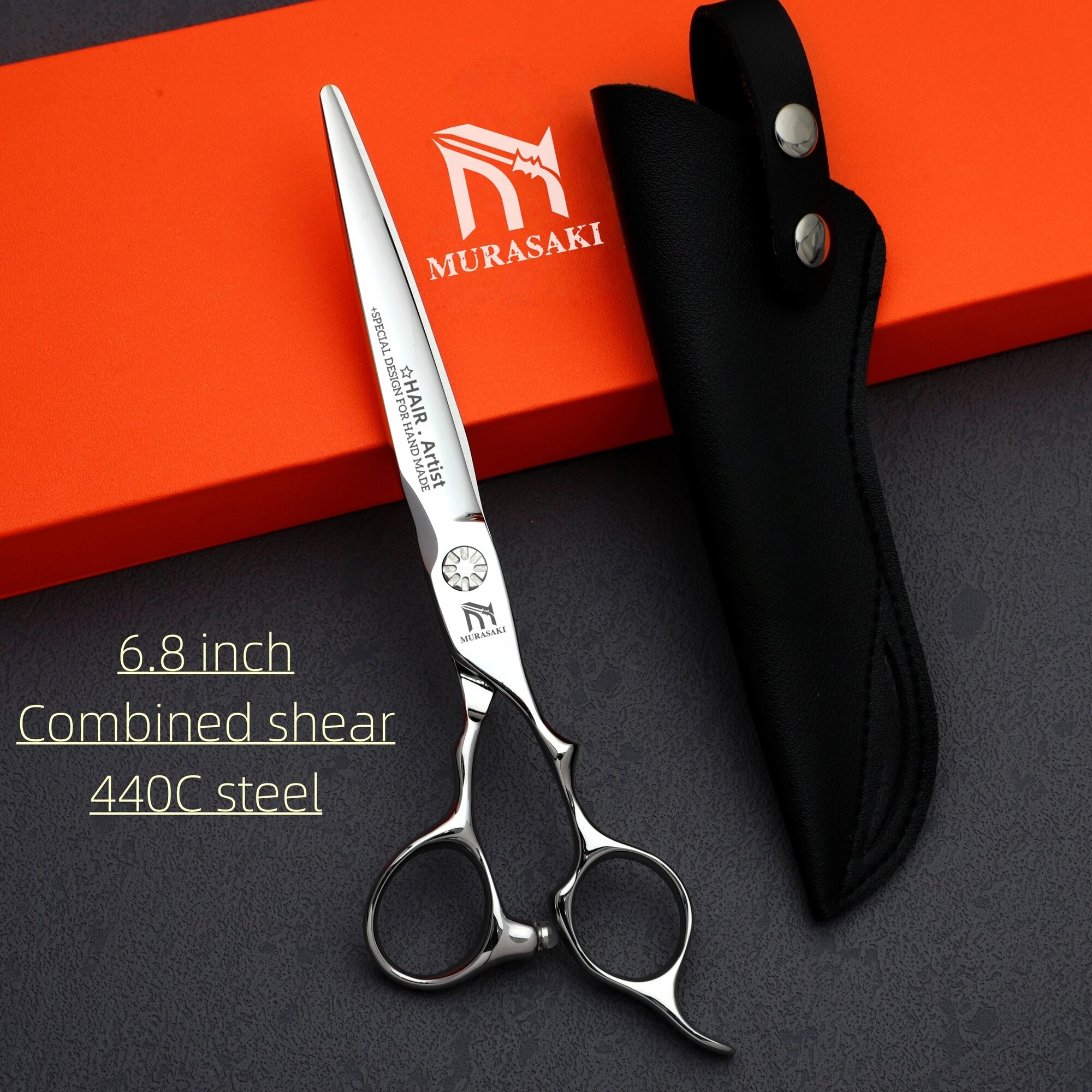 Ножницы для волос Murasaki 6.8 inch, 440C сталь