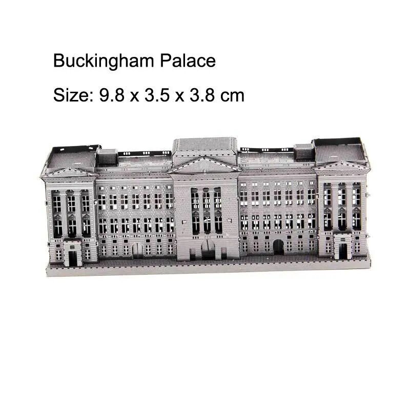 Конструктор металлический 3D, модель Букингемского дворца, 9.8x3.5x3.8 см