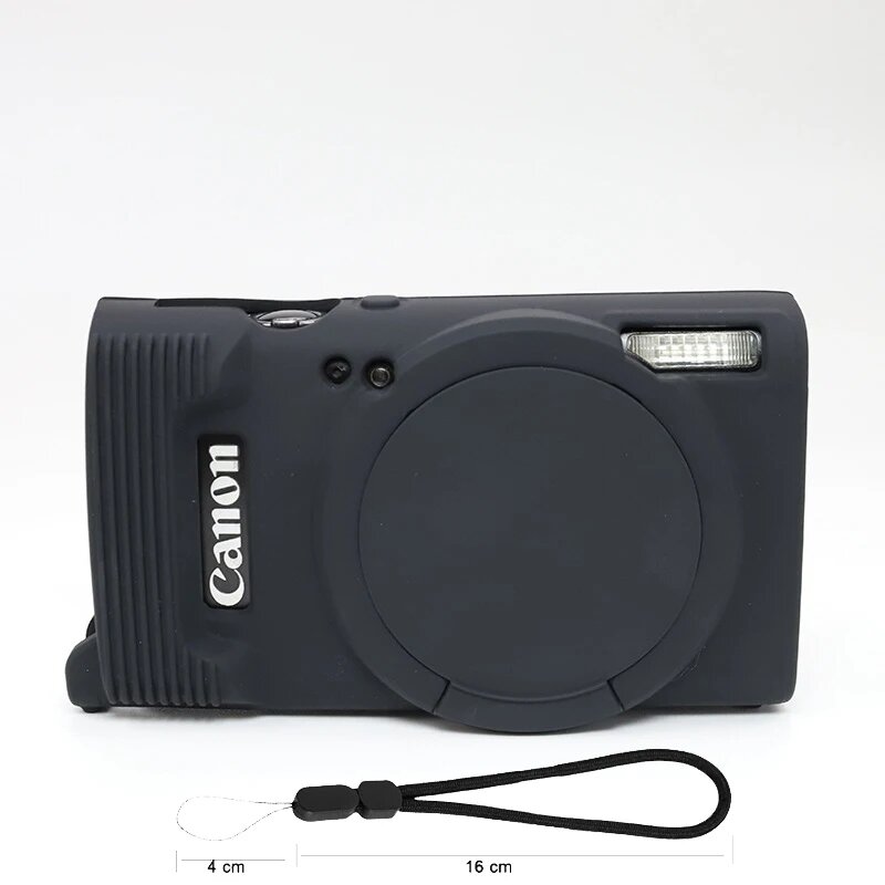 Силиконовый чехол DIXSG для Canon IXY 650 / ELPH 360 HS / IXUS 285 HS Черный, A
