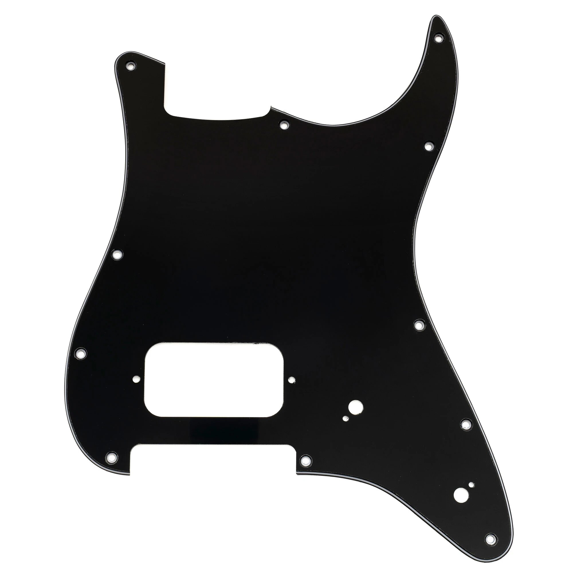 Musiclily Pro прозрачный пикгард для гитары Squier Sonic ST Style HT H Черный, 3ply Black