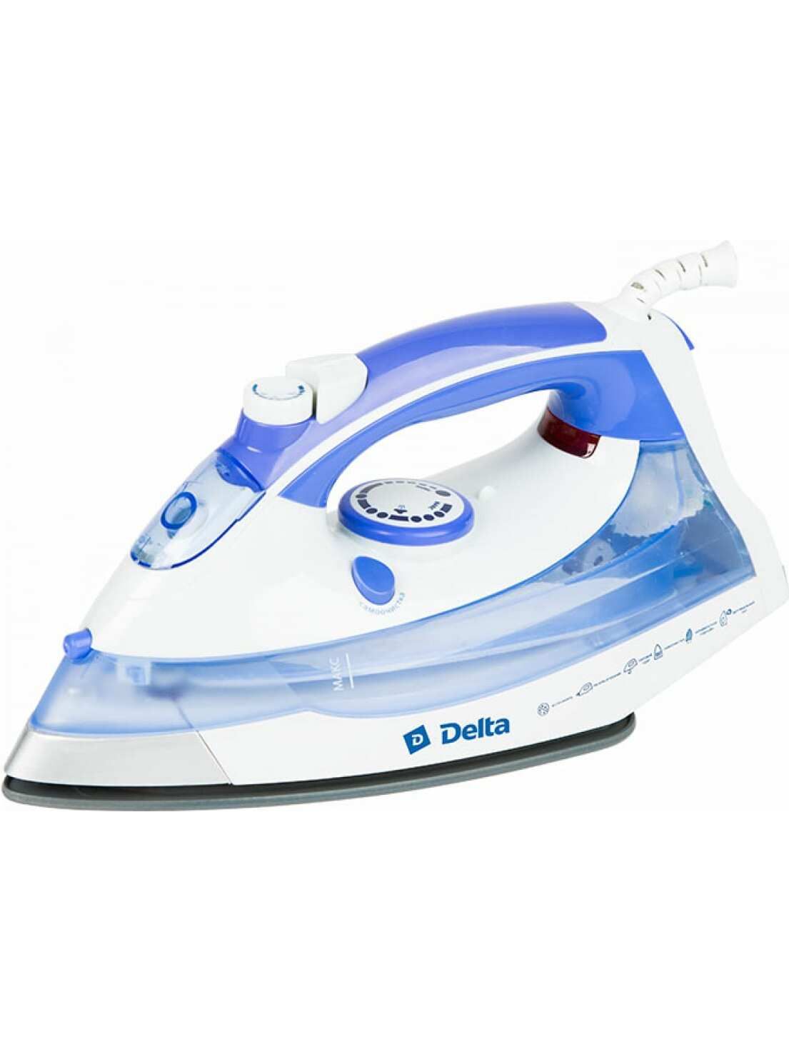 Утюг DL-711 белый с фиолетовым