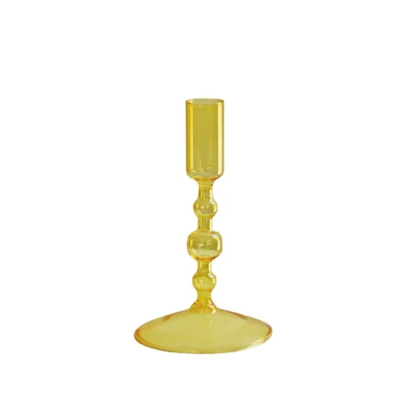 Подсвечник из стекла Floriddle Decor Slimtry Yellow SlimS