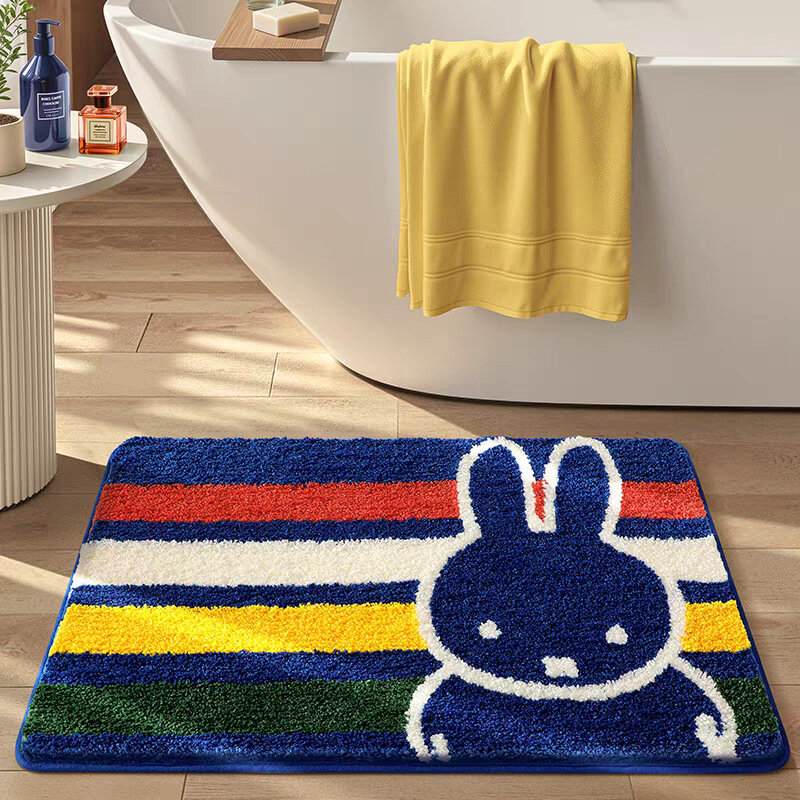 Водопоглощающий коврик для ванной Miffy 50*80 см, противоскользящий коврик с мультяшным зайцем