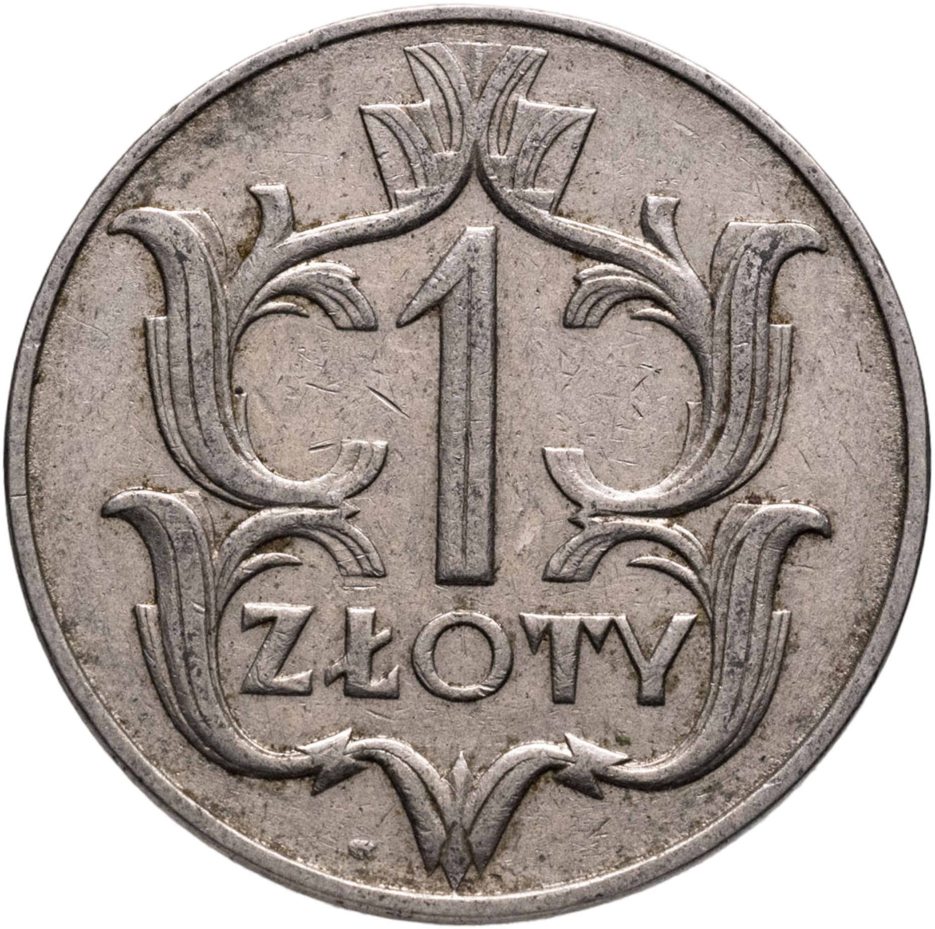 Польша 1 злотый zloty 1929, Никель, в сохранности XF