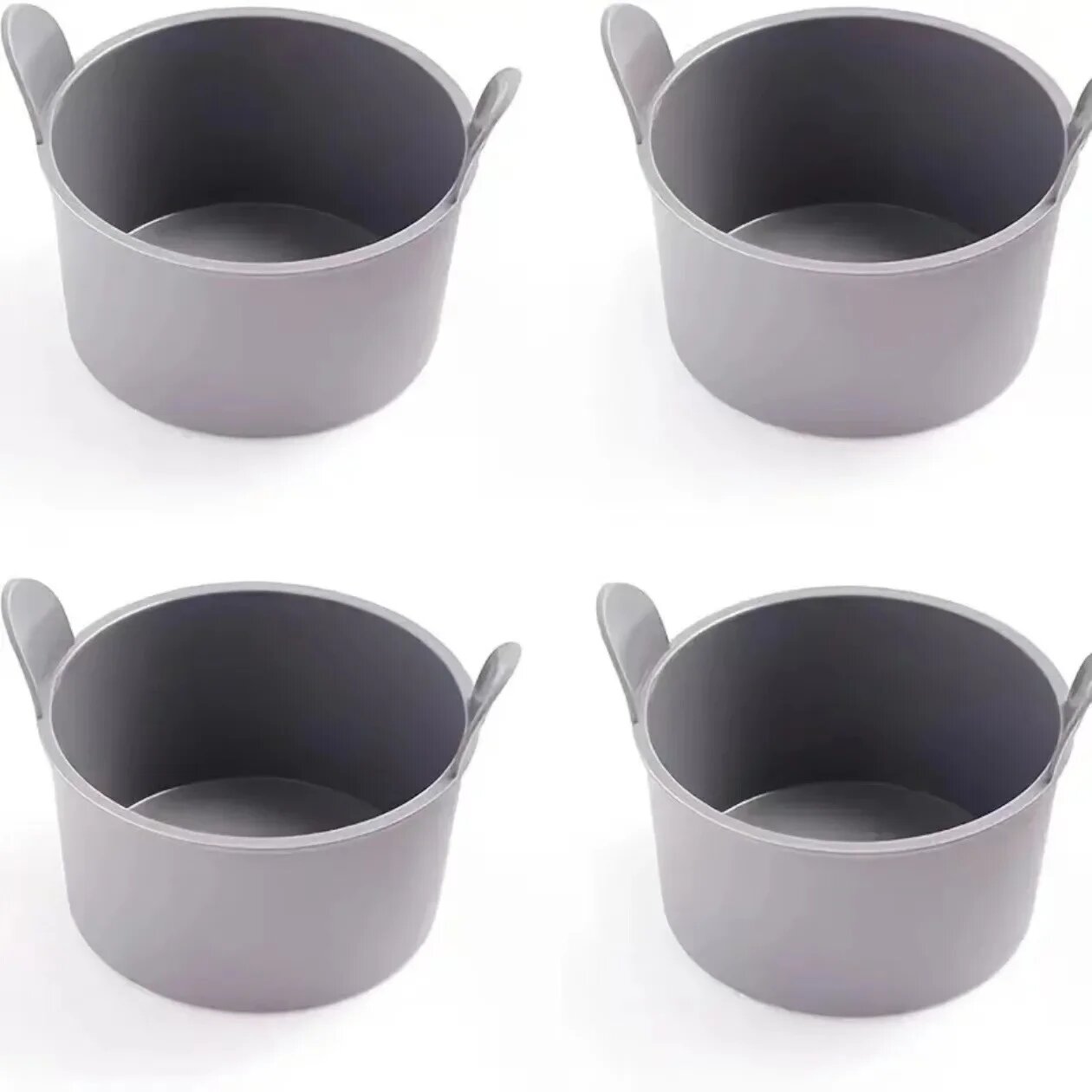 Силиконовые чашки для яиц, 1/4 шт. Gray 4pcs