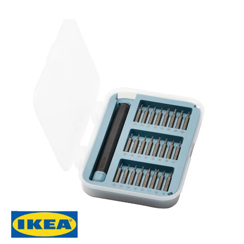 IKEA набор прецизионных отверток, черный/синий, 25 шт.