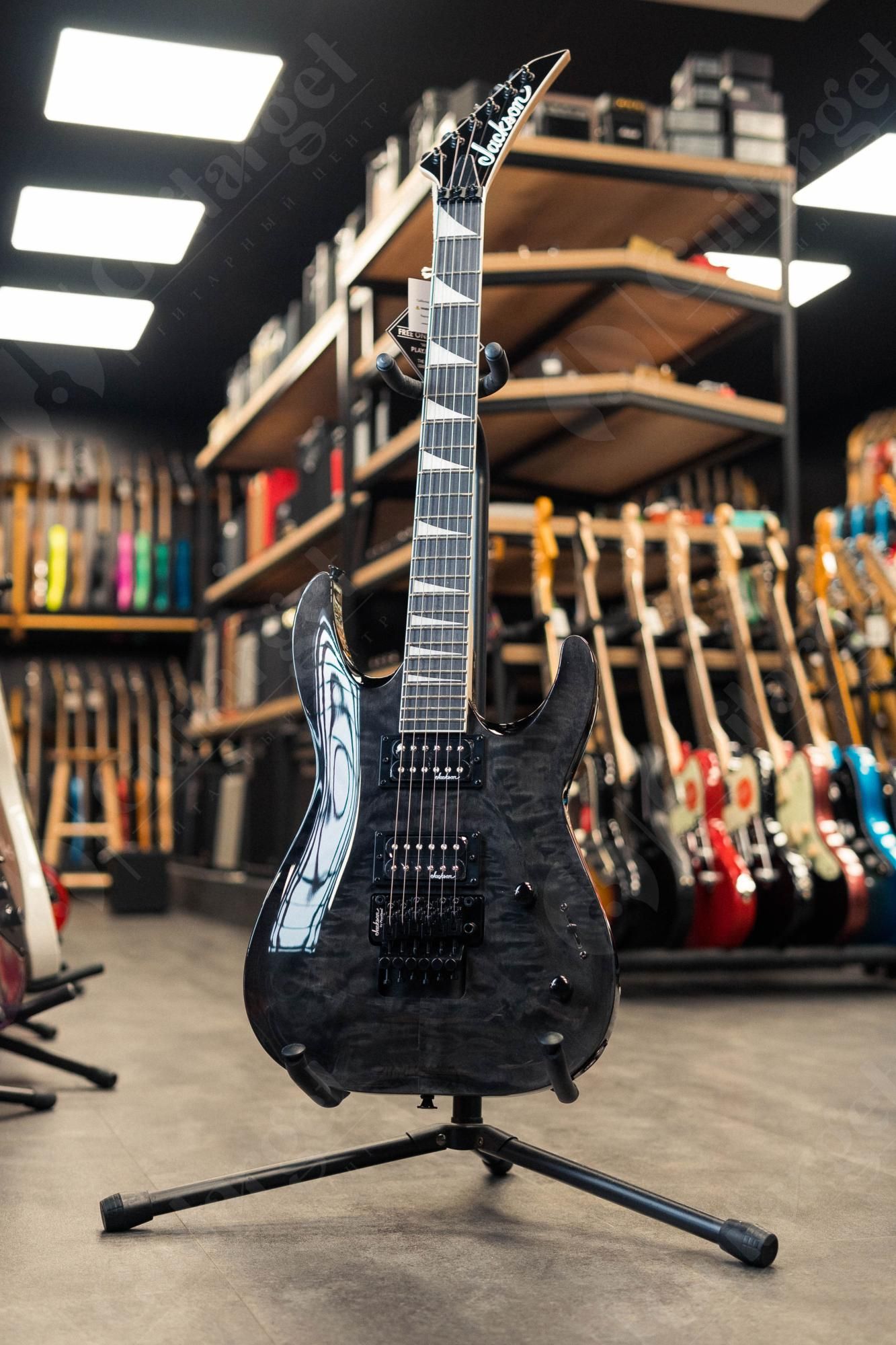 Jackson JS32Q Dinky DKA Transparent Black Электрогитара