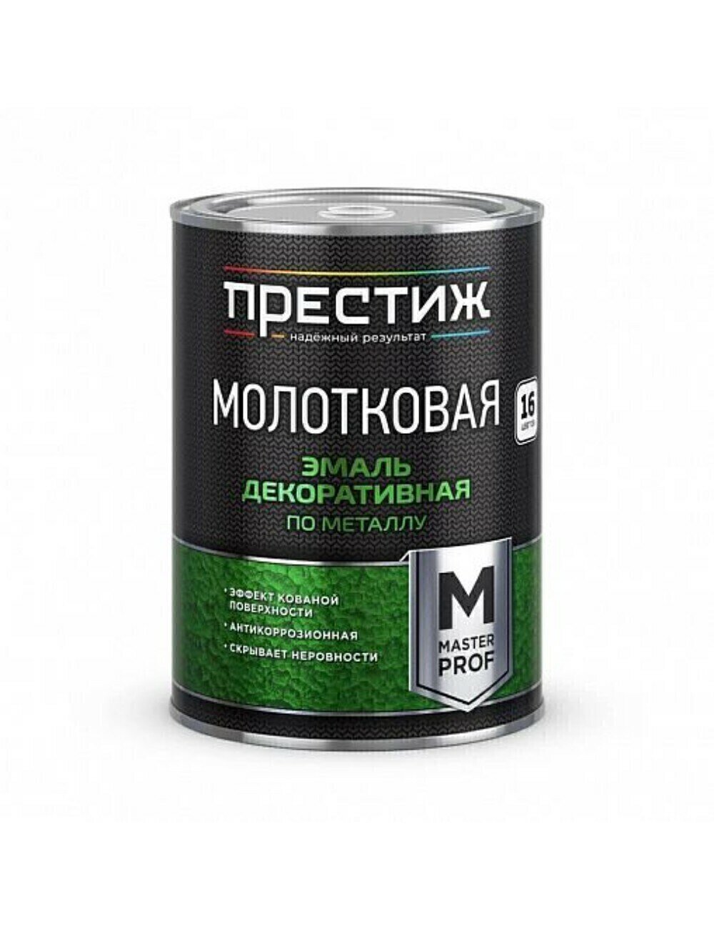 Эмаль с молотковым эффектом серебристая 0,8 кг
