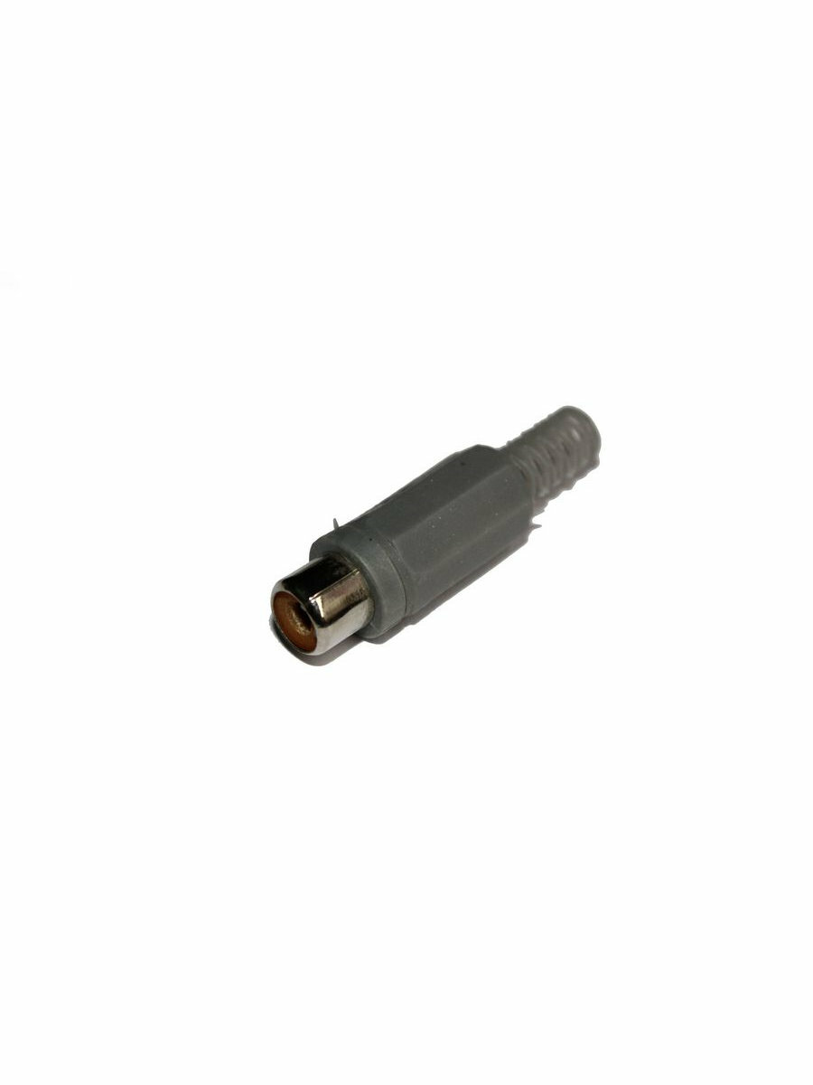 Разъем RCA(G) серый на пров