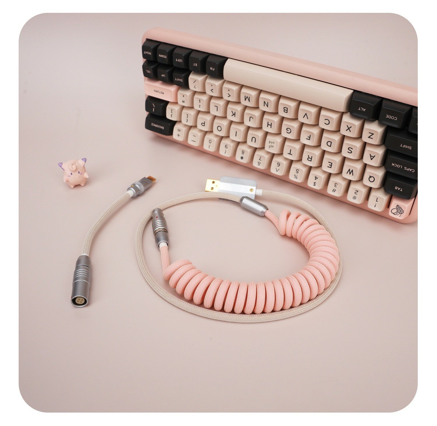 Кабель для механических клавиатур с разъемом Type-C к PH/XH, 1,5 м, плетеный, тема Кристиан, уникальный и творческий