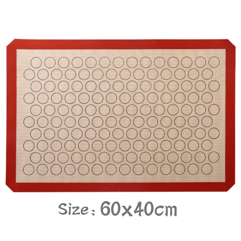 Силиконовый коврик для выпечки 60x40 см, Red
