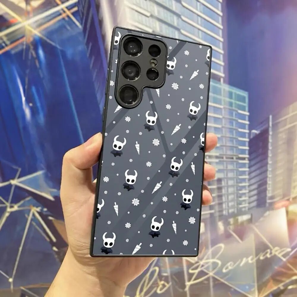 Чехол для телефона Hollow Knight Game для Samsung Galaxy S25 S24 S23 S22 S20 S21 Note20 Ultra Plus Fe Цветной серебряный чехол