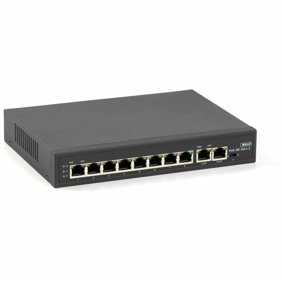 Скат SKAT PoE-8E-2Gv.2 (4073) Коммутатор POE
